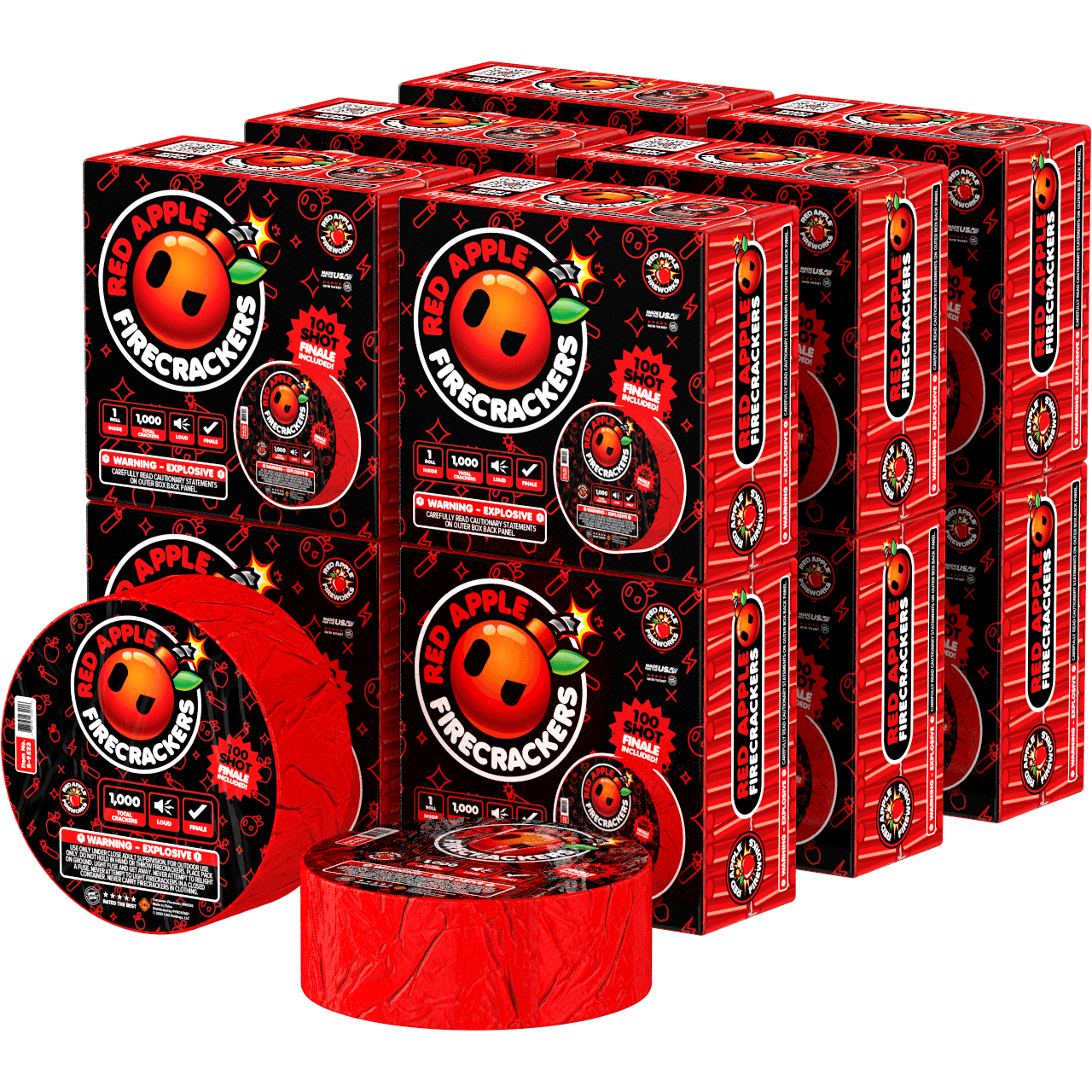 Shop Red Apple® Bombs 1,000 Roll Flash Crackers with Finale – Red Apple ...