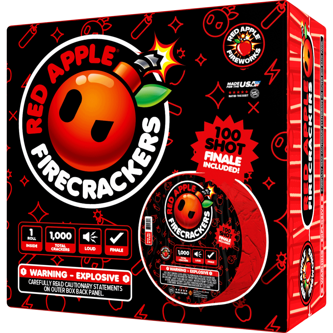 Shop Red Apple® Bombs 1,000 Roll Flash Crackers with Finale – Red Apple ...