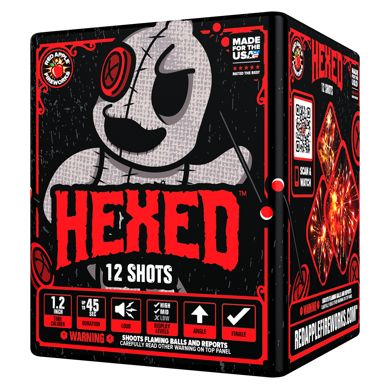 Buy Hexed™ 48 Shot Standard Aerial Finale Sets® Fireworks Online – Red Apple® Fireworks