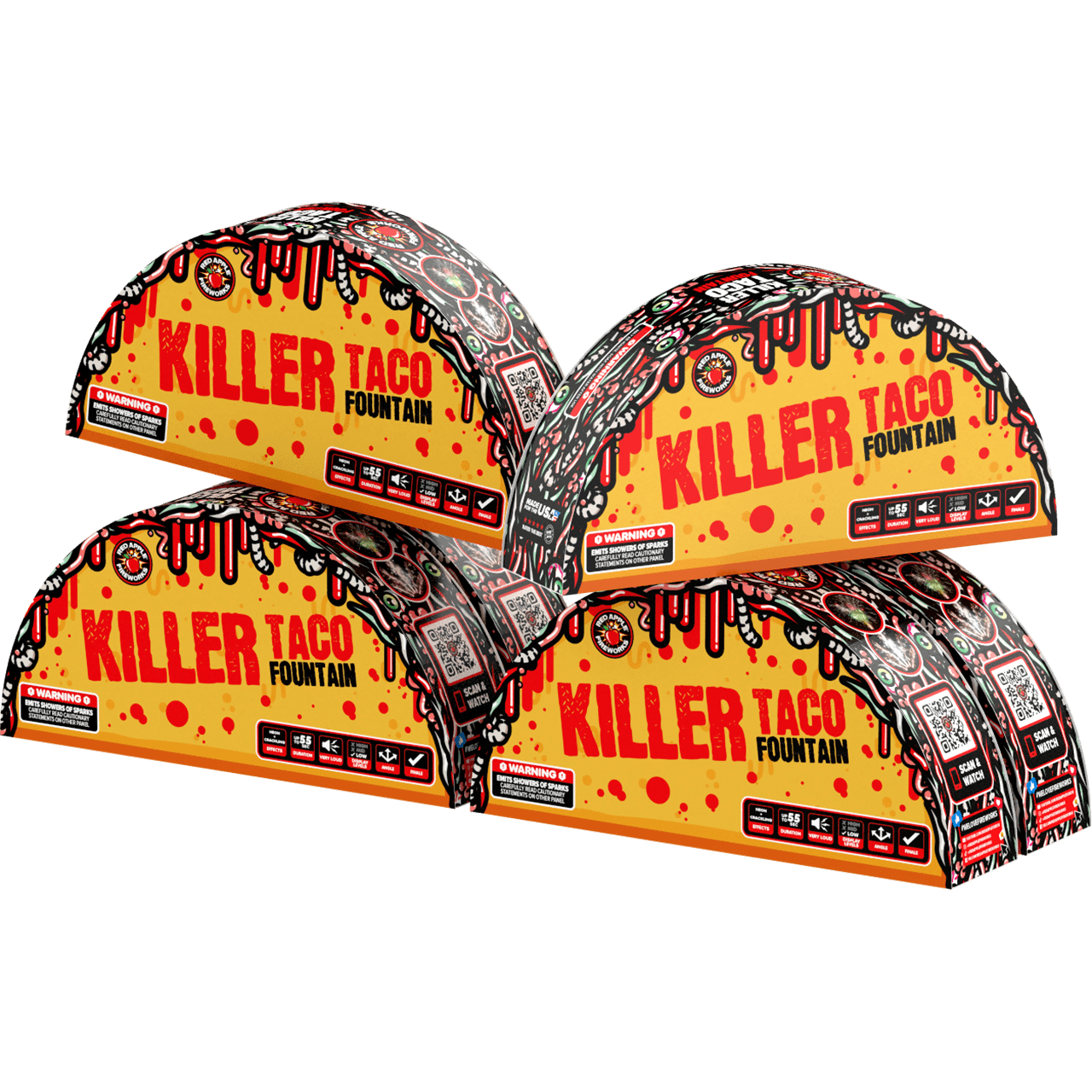 Buy Killer Taco™ Firework Fountains Online – Red Apple® Fireworks
