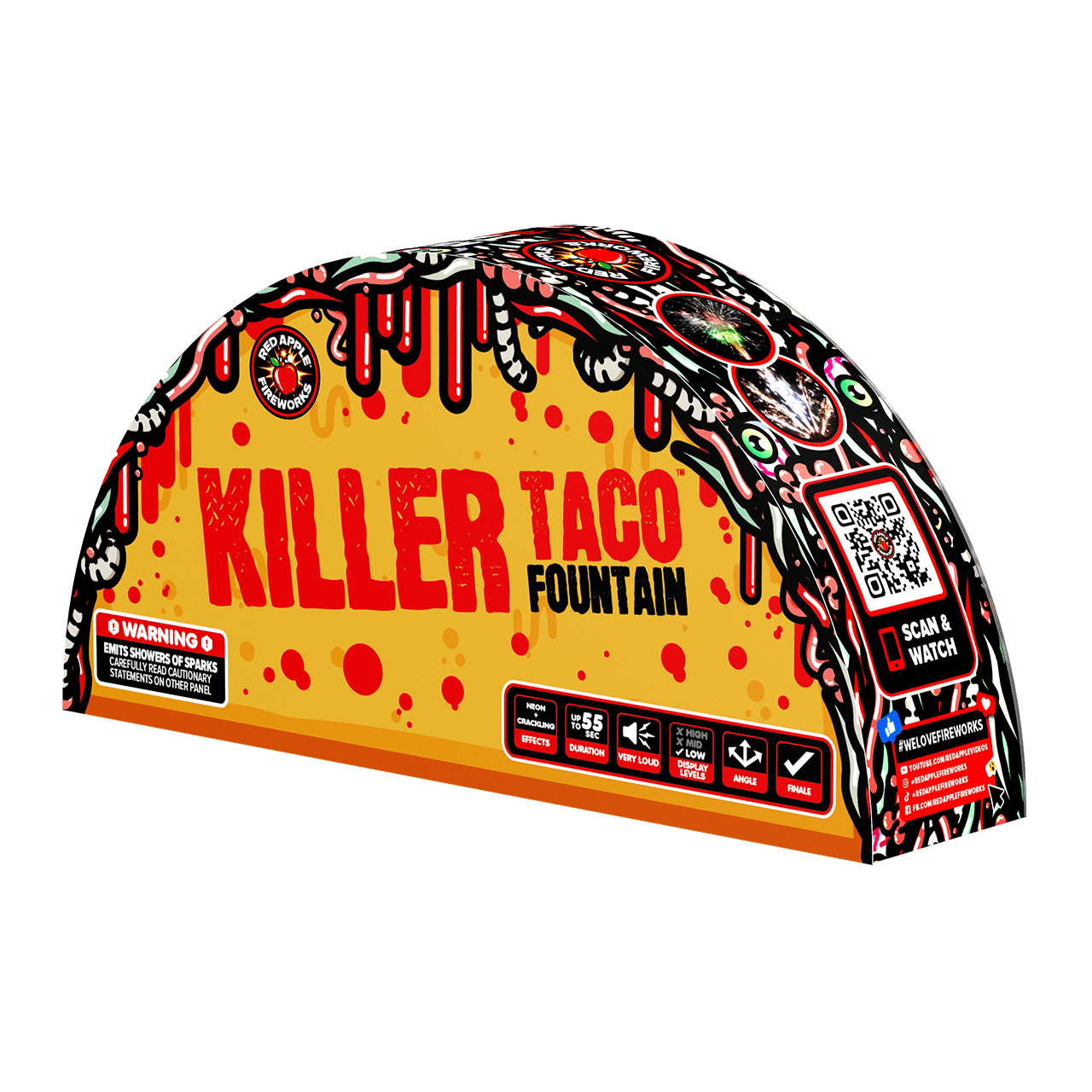 Buy Killer Taco™ Firework Fountains Online – Red Apple® Fireworks