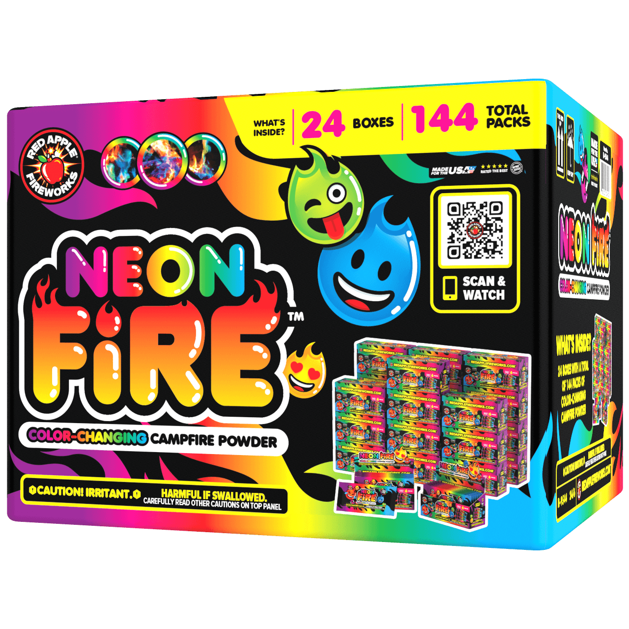 Buy Unique Fireworks - Neon Fire™ Color-Changing Campfire Powder Online ...