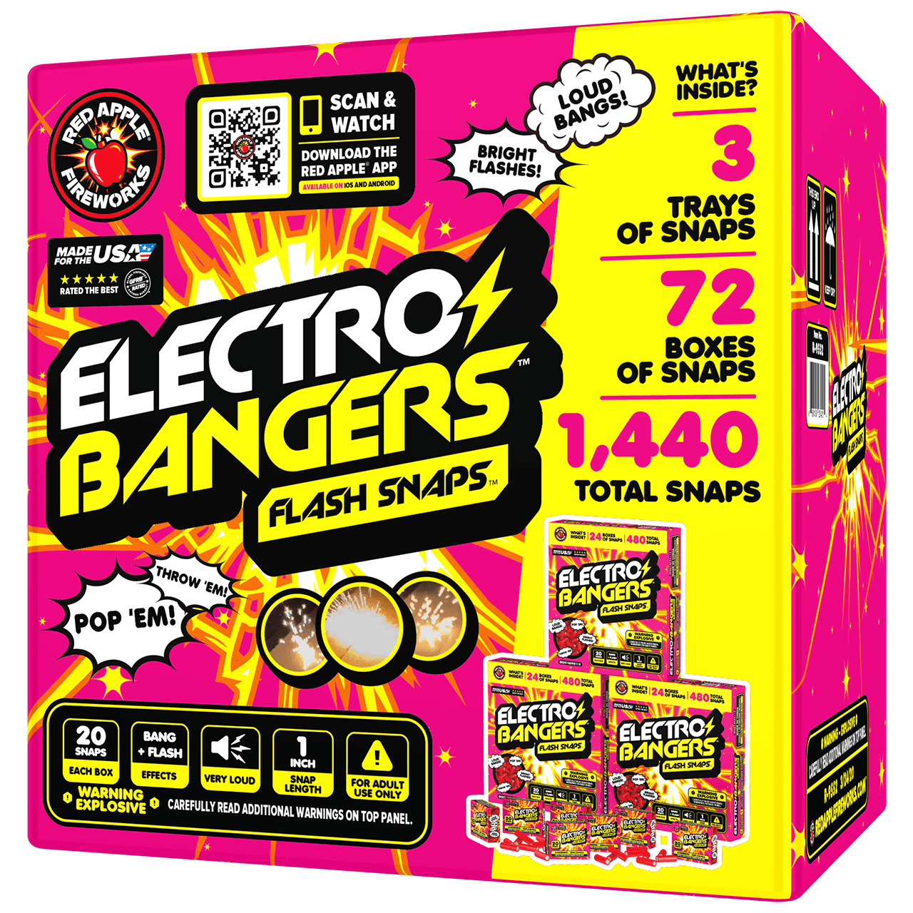 Buy Electro Bangers™ Flash Snap Fireworks Online – Red Apple® Fireworks