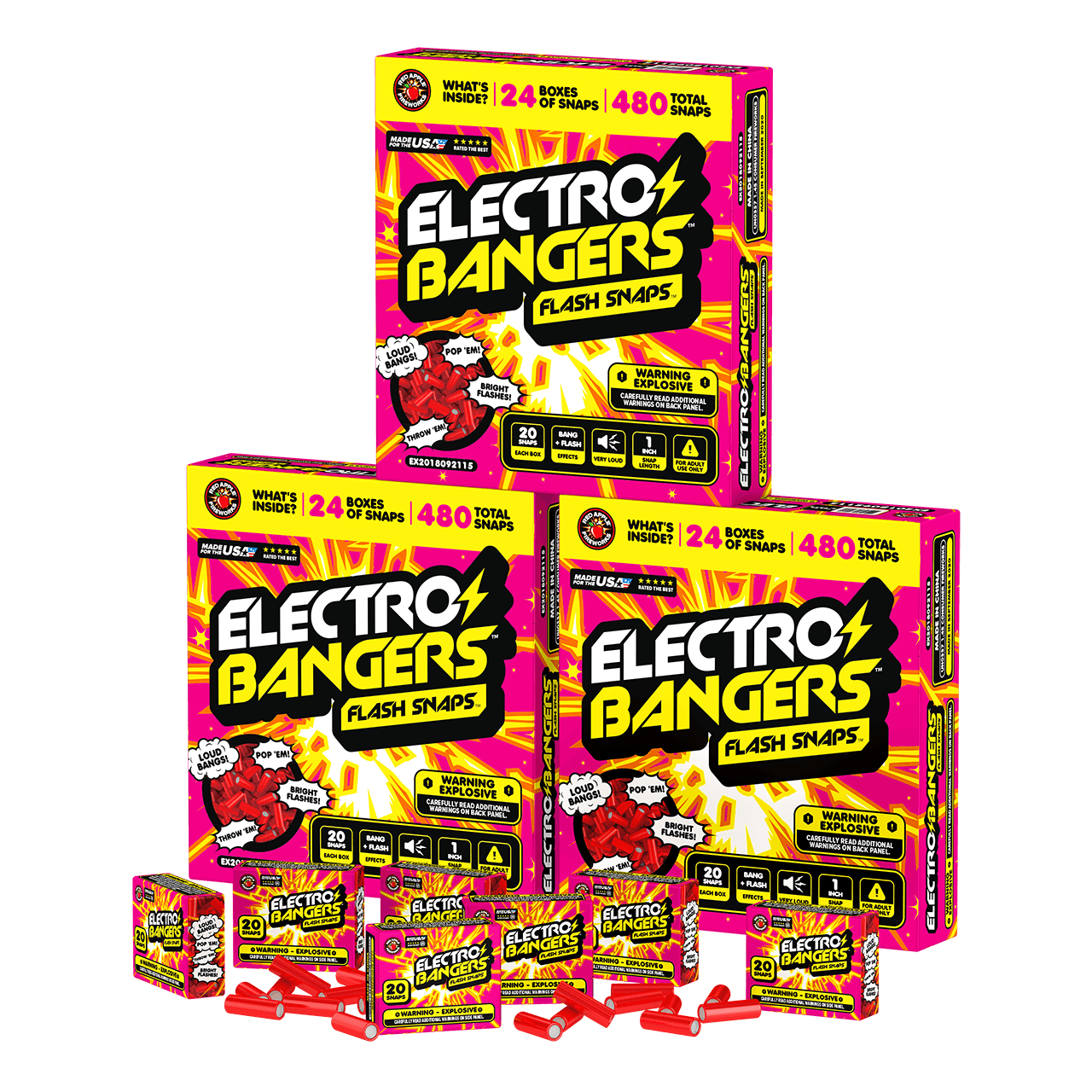 Buy Electro Bangers™ Flash Snap Fireworks Online – Red Apple® Fireworks