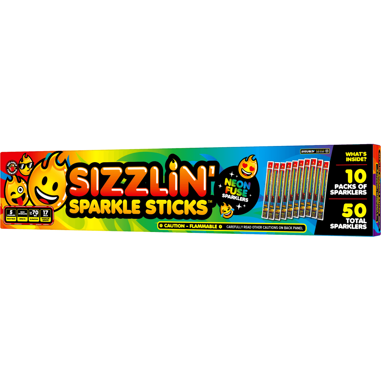 Buy Sizzlin' Sparkle Sticks™ Fuse Sparkler Fireworks Online – Red Apple ...