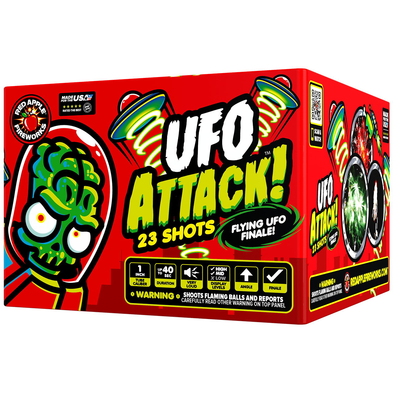 Buy UFO Attack!™ XL® Aerial Finale Set® Online – Red Apple® Fireworks