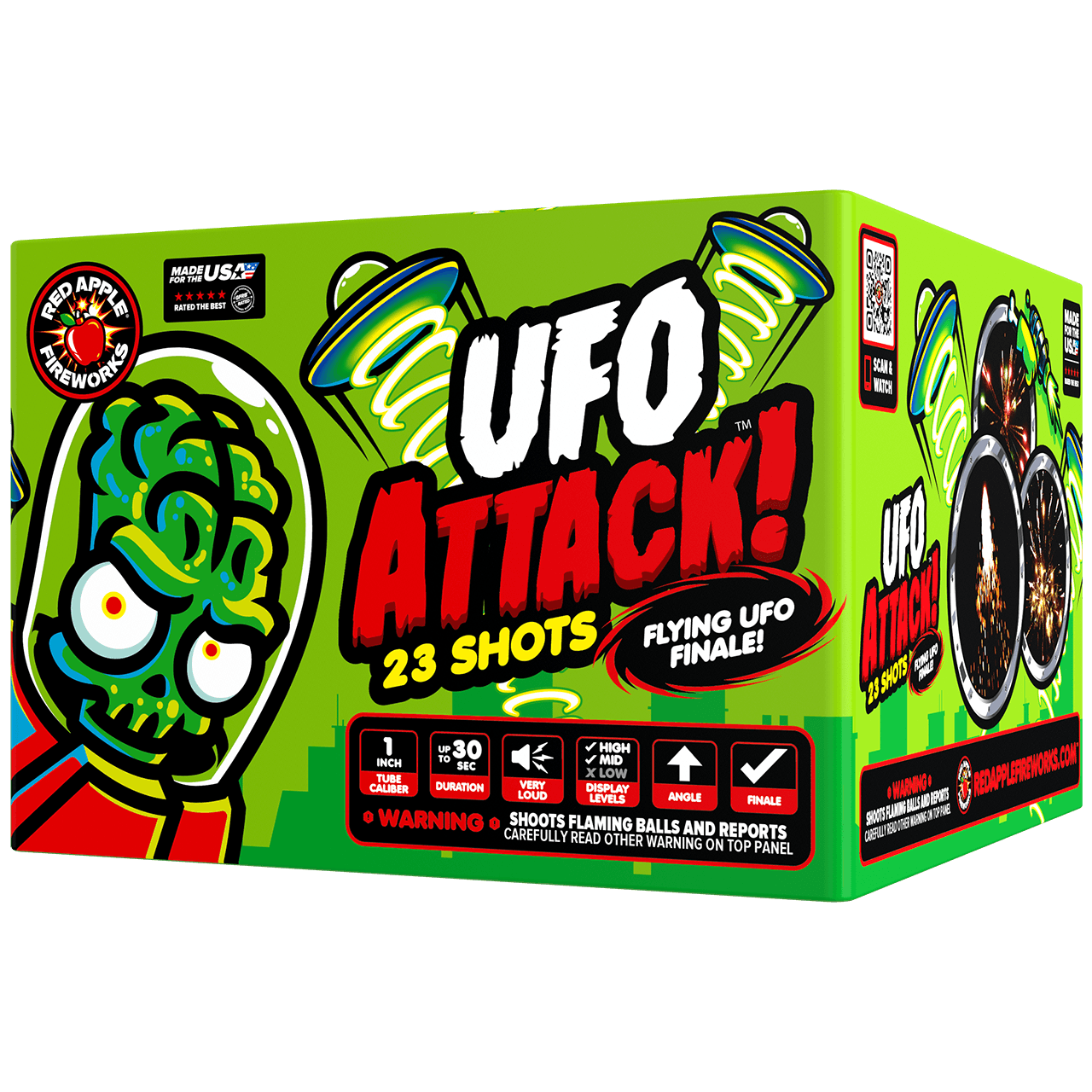 Buy UFO Attack!™ XL® Aerial Finale Set® Online – Red Apple® Fireworks