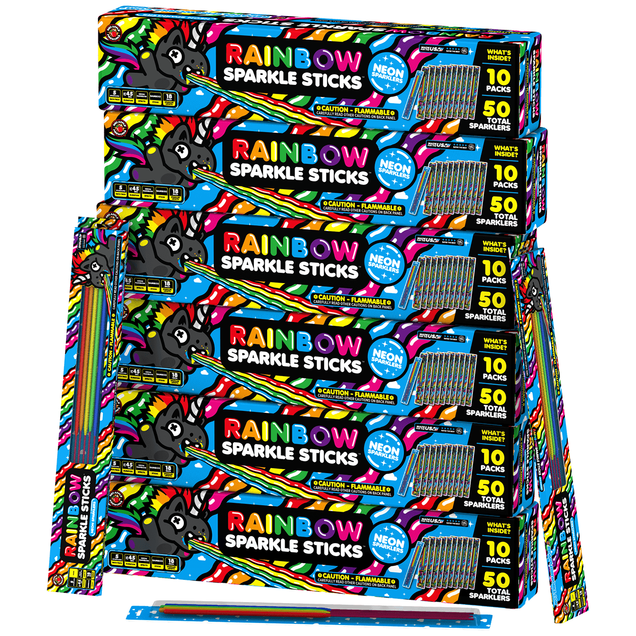 Buy Rainbow Sparkle Sticks™ Fireworks Online – Red Apple® Fireworks