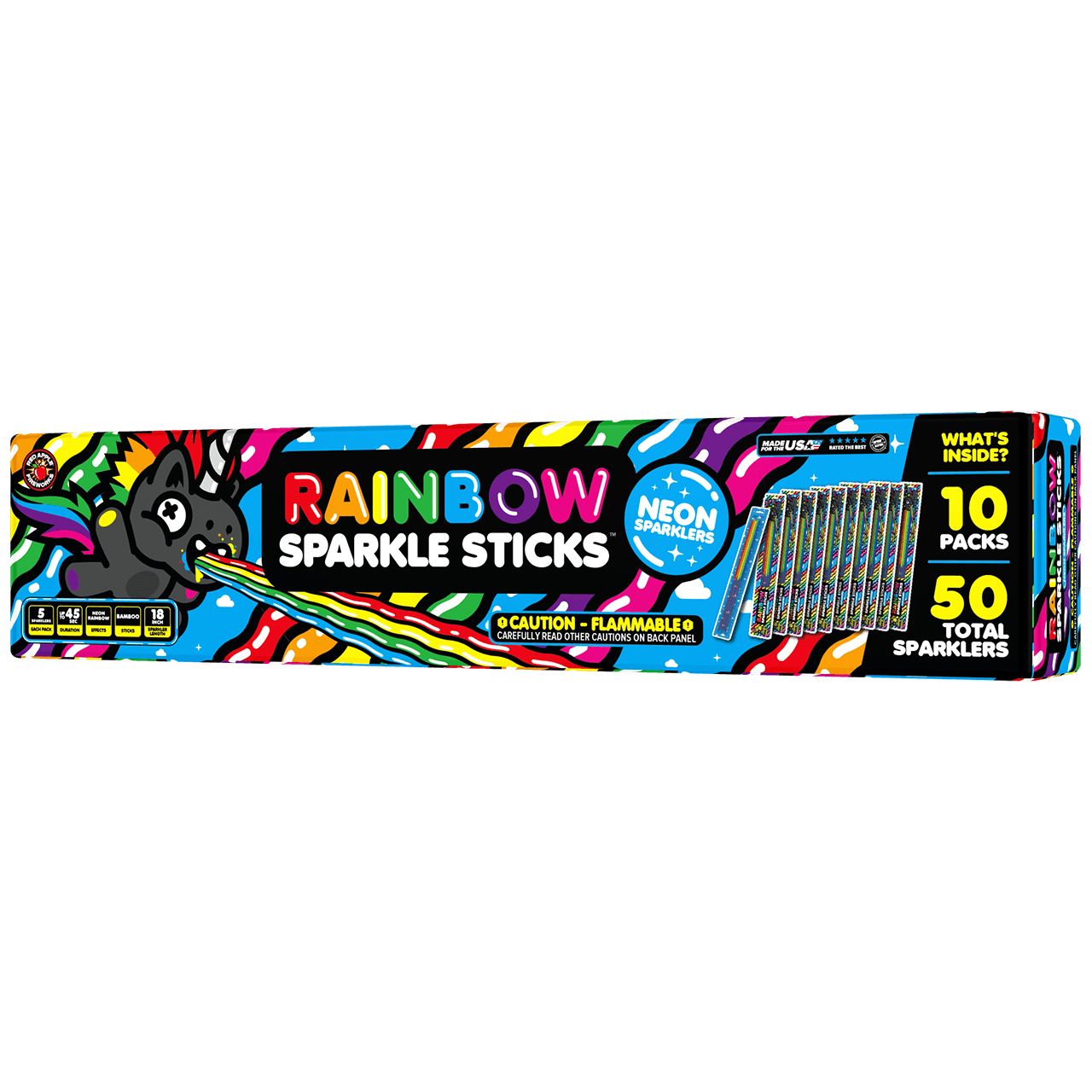 Buy Rainbow Sparkle Sticks™ Fireworks Online – Red Apple® Fireworks