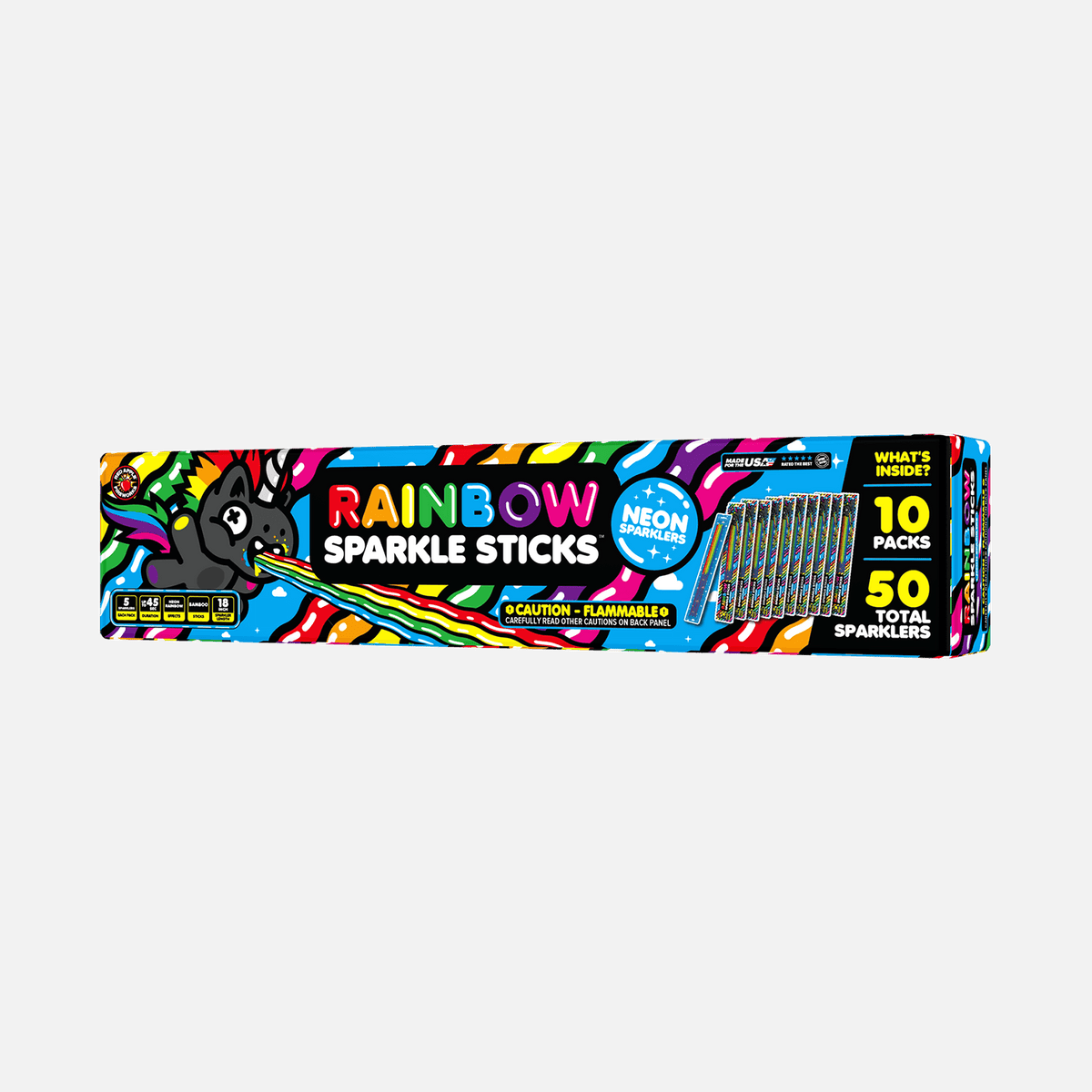 Rainbow Sparkle Sticks – Red Apple Fireworks