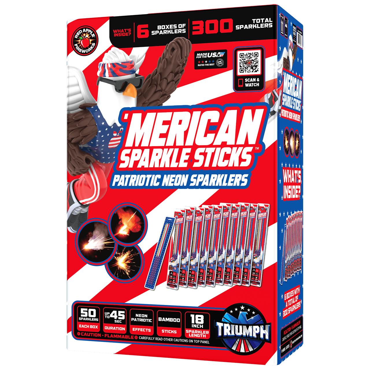 Buy Our Merican Sparkle Sticks™ Fireworks Online – Red Apple® Fireworks
