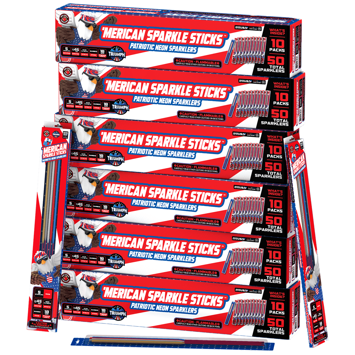 Buy Our Merican Sparkle Sticks™ Fireworks Online – Red Apple® Fireworks