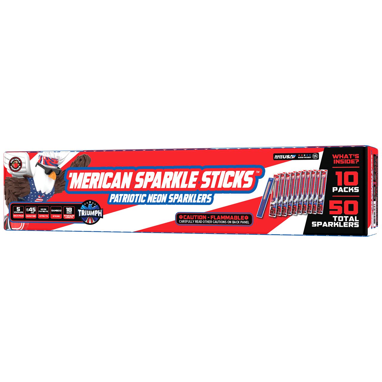 Buy Our Merican Sparkle Sticks™ Fireworks Online – Red Apple® Fireworks