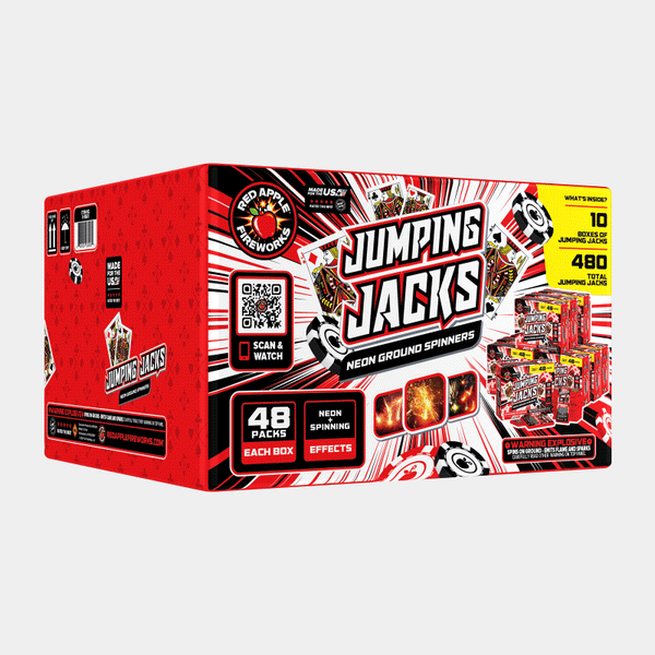Buy Jumping Jacks Neon Ground Spinner Fireworks Online