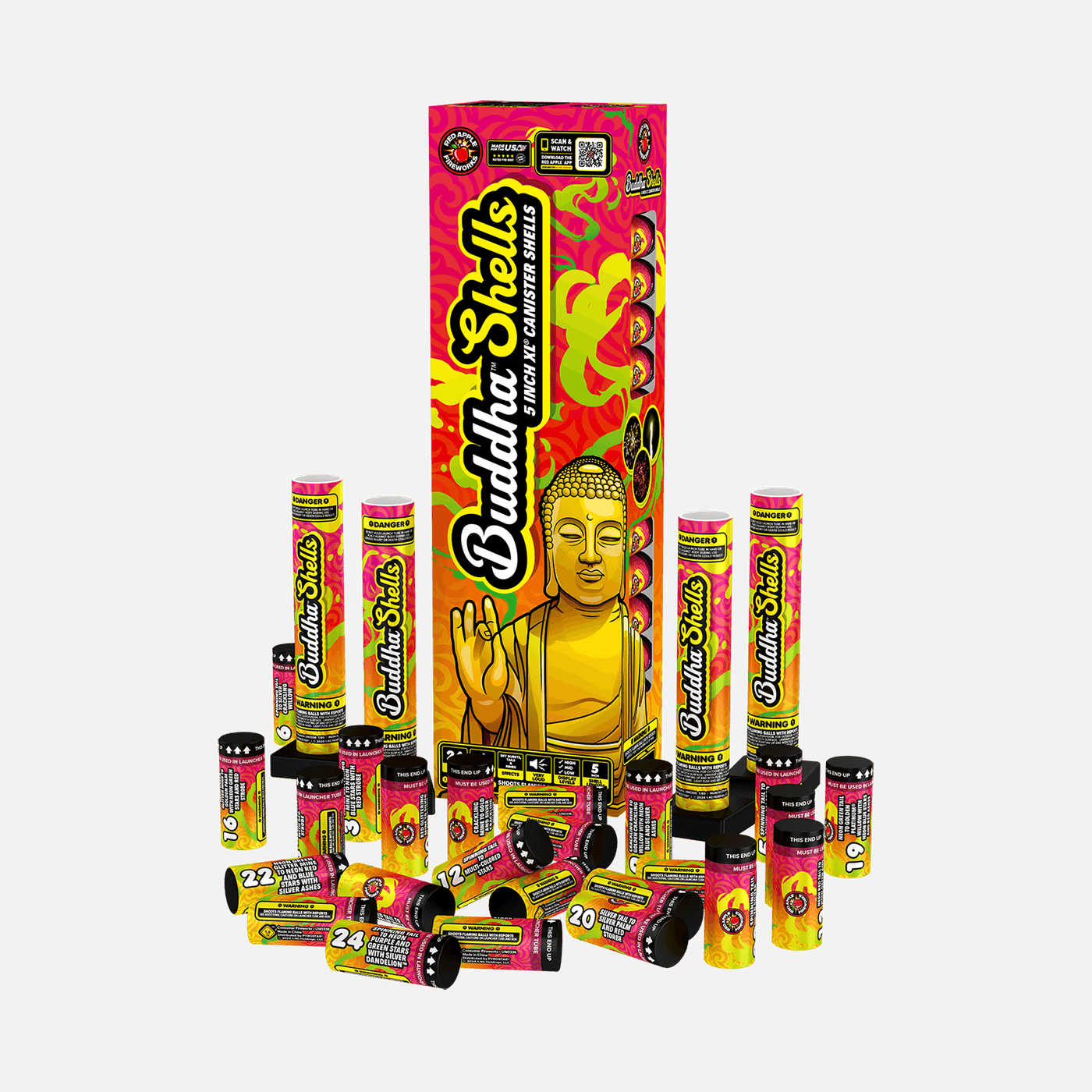Buy Buddha® Shells 5" XL® Canister Shell Fireworks Online