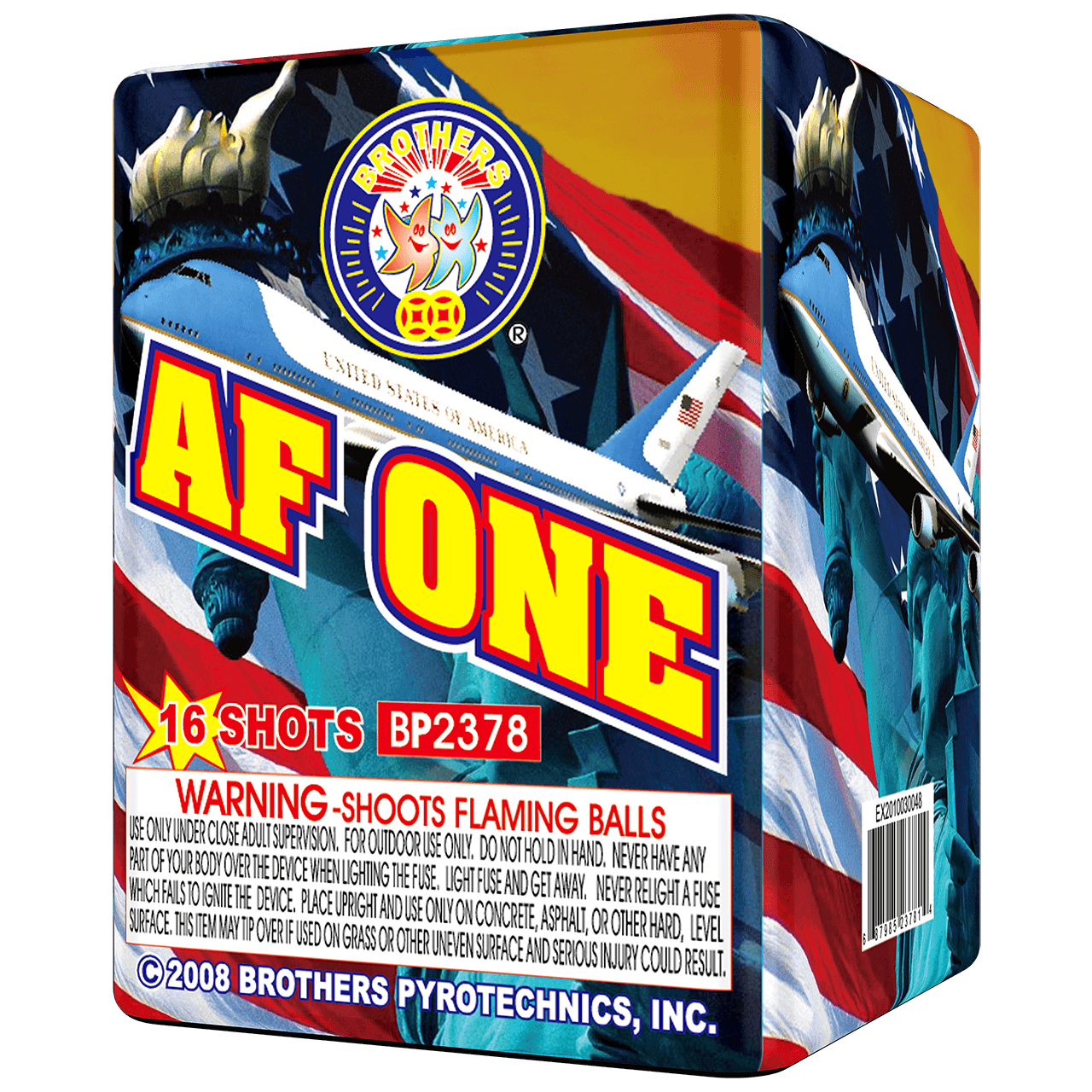 AF One 16 Shots Standard Aerials by Brothers – Red Apple® Fireworks