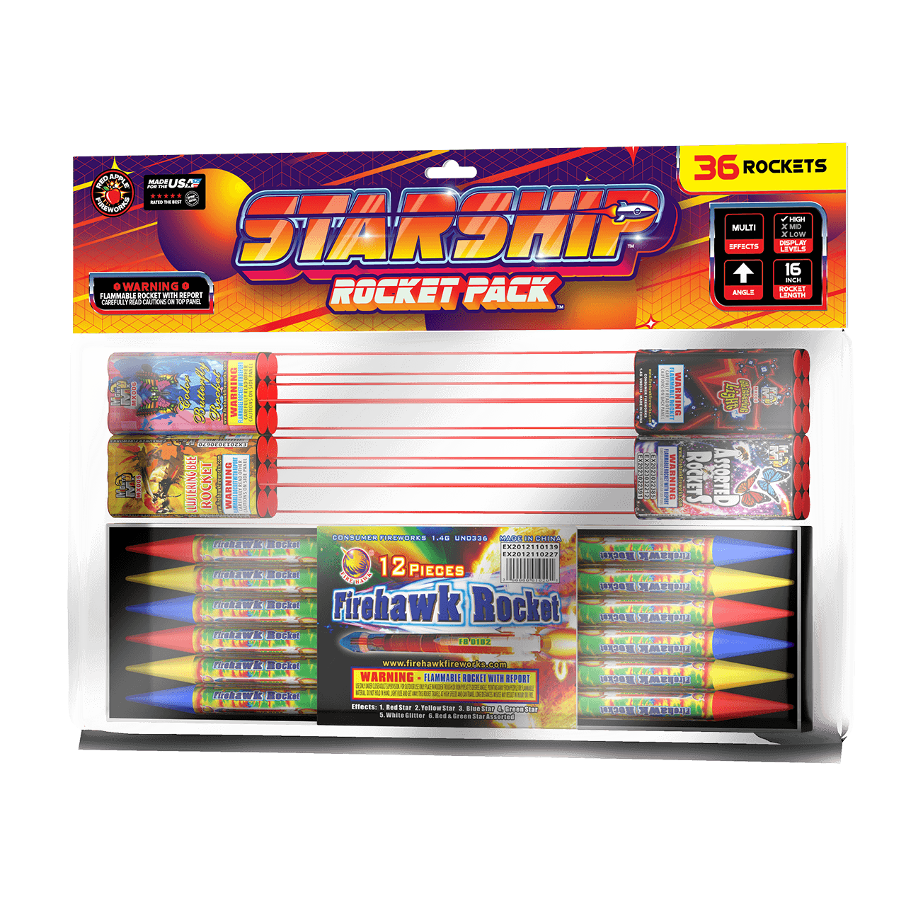 Buy Starship™ Rocket Packs™ Fireworks Online – Red Apple® Fireworks