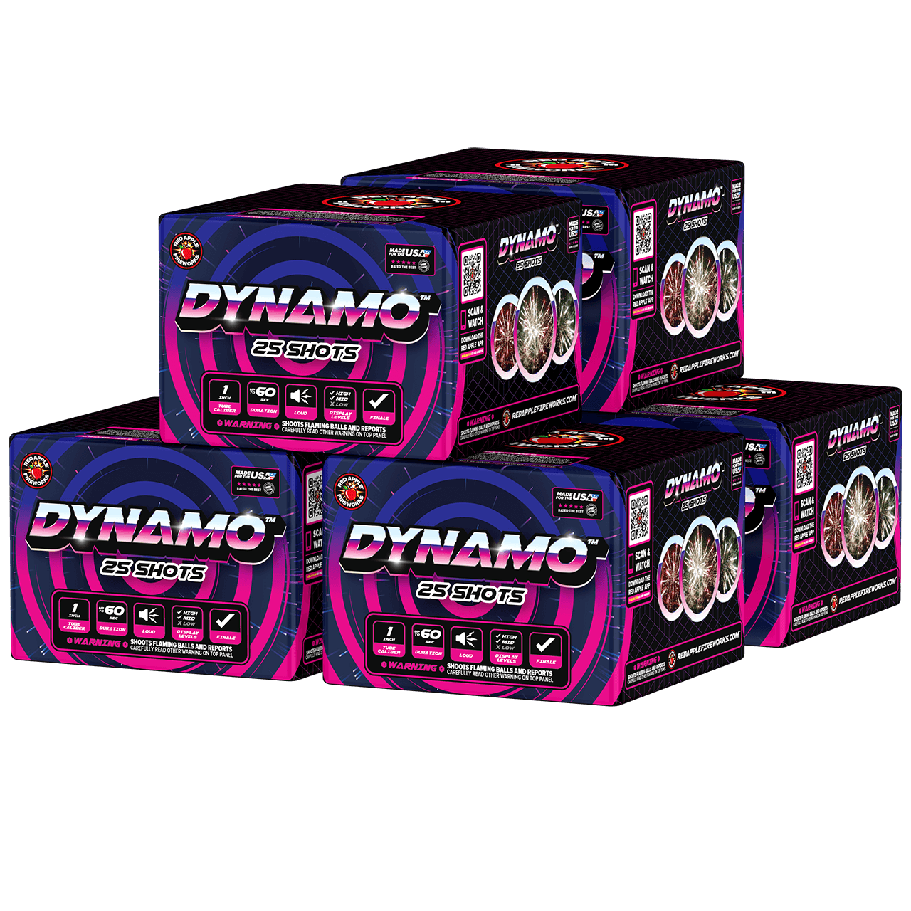 Buy Dynamo™ 25 Shot Large Aerial Fireworks Online – Red Apple® Fireworks