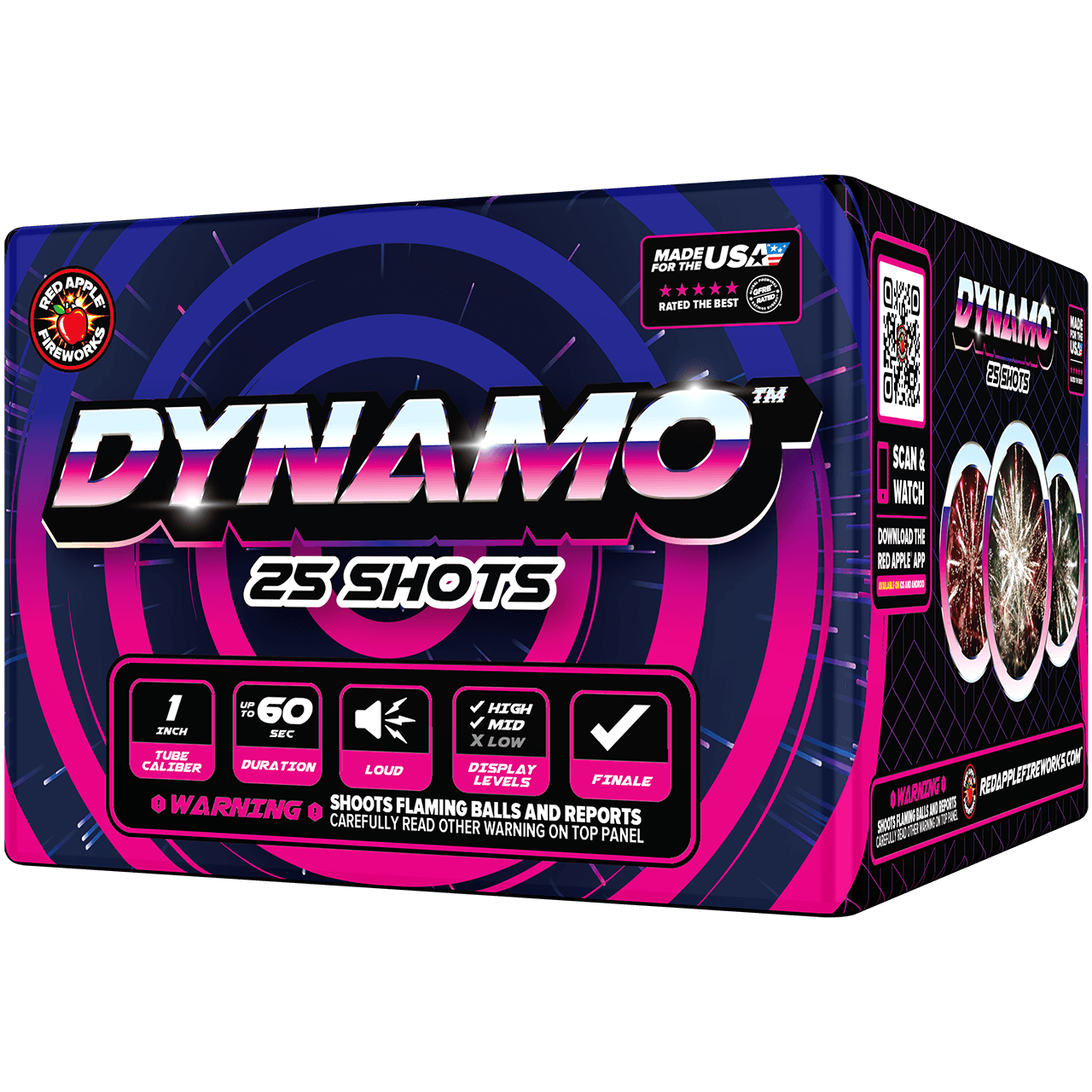 Buy Dynamo™ 25 Shot Large Aerial Fireworks Online – Red Apple® Fireworks