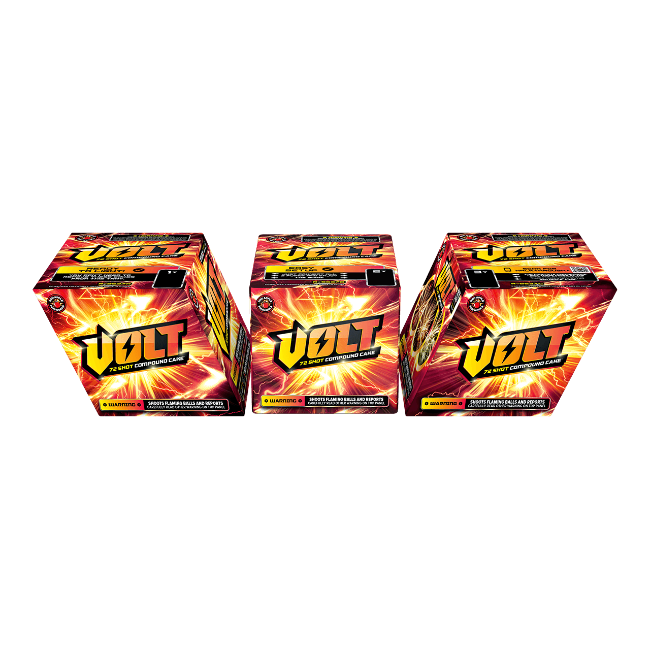 Buy VOLT™ 72 Shot Compound™ Firework Cake Online – Red Apple® Fireworks