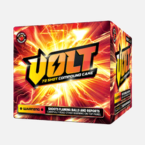 Buy VOLT™ 72 Shot Compound™ Firework Cake Online – Red Apple® Fireworks