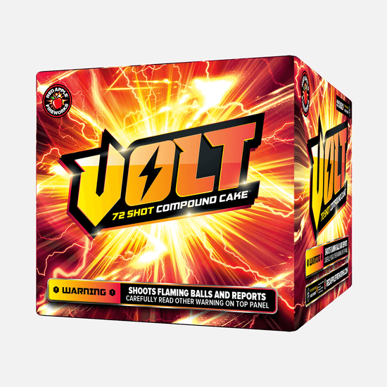 Buy VOLT™ 72 Shot Compound™ Firework Cake Online – Red Apple® Fireworks