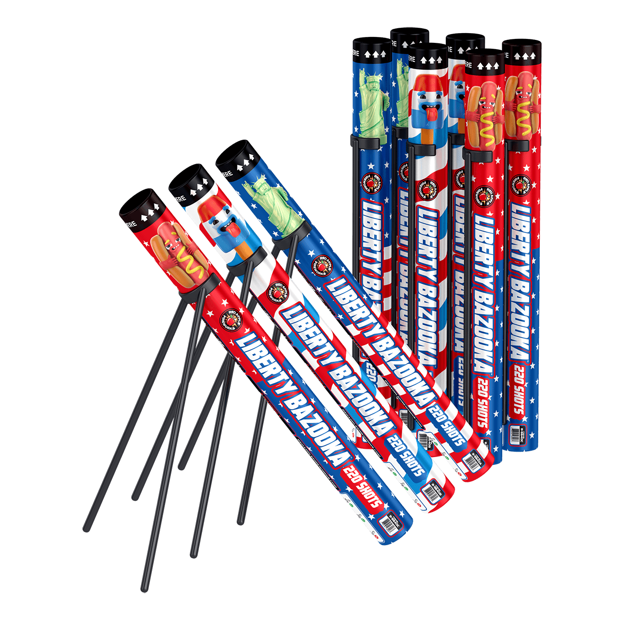 Buy Liberty Bazookas™ 660 Shot Barrage Candle Finale Set® Fireworks ...