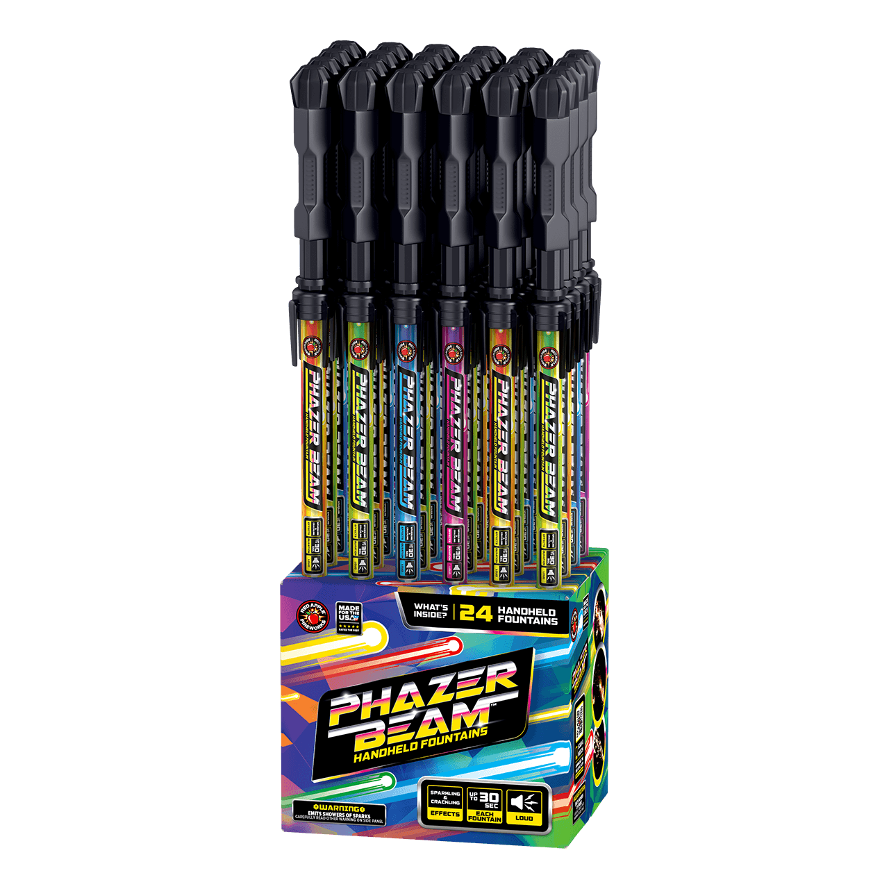 Buy Phazer Beam™ Handheld Firework Fountains Online – Red Apple® Fireworks