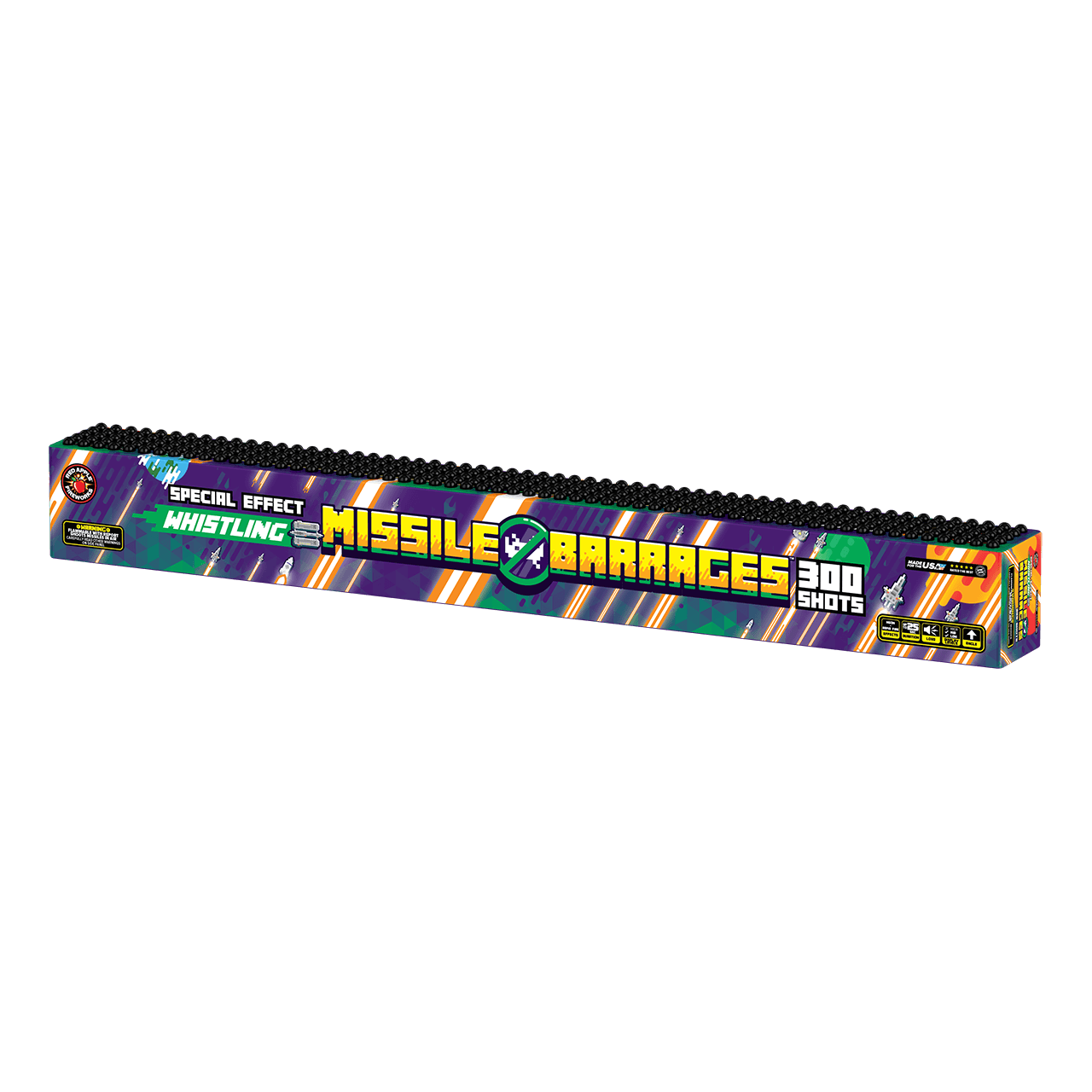 Buy 300 Shot Special Effect Missile Barrage™ Fireworks Online – Red ...