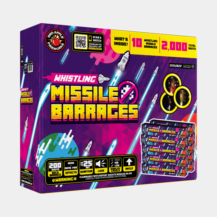 Buy 200 Shot Special Effect Missile Barrage™ Fireworks Online
