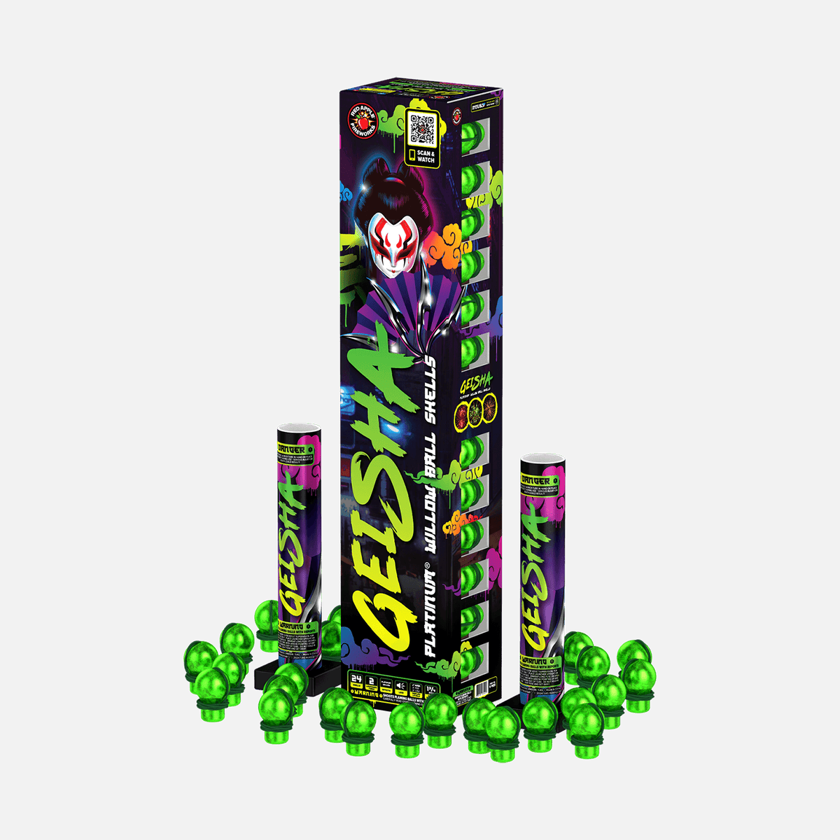 Buy Geisha™ Platinum® Willow Ball Shell Fireworks Online