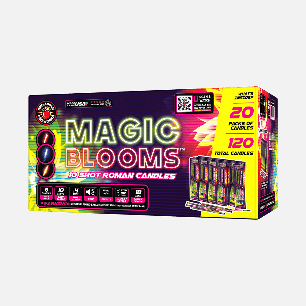 Buy Magic Blooms 10 Shot Roman Candles Fireworks Online