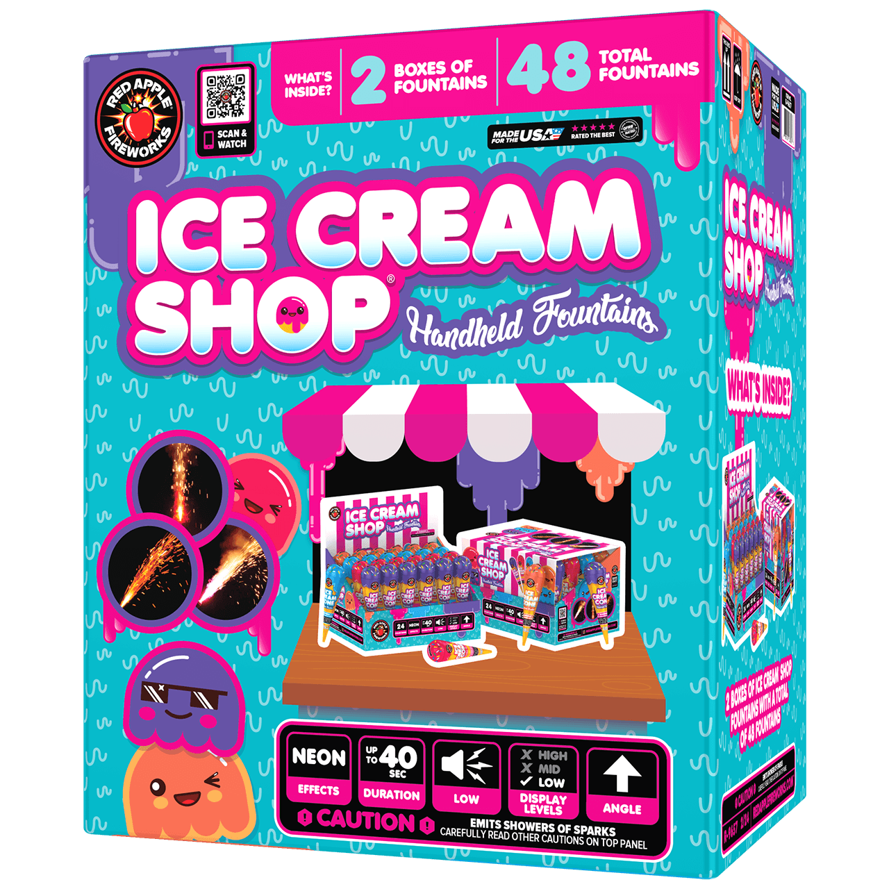 Buy Ice Cream Shop™ Handheld Firework Fountains Online – Red Apple ...