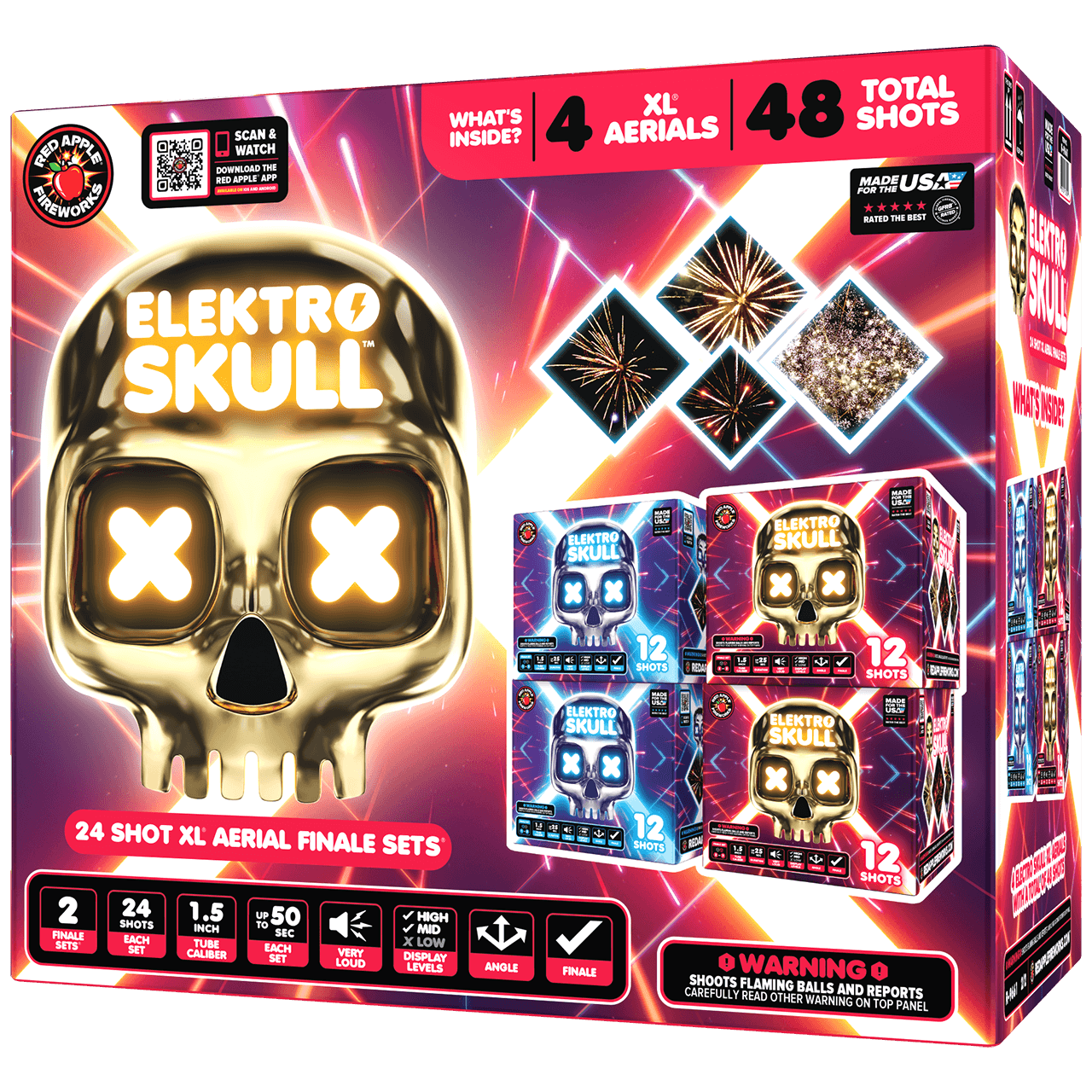 Buy Electro Skull™ XL® Aerial Finale Set® Fireworks Online – Red Apple ...