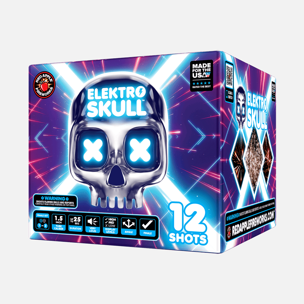 Electro Skull XL Aerial Finale Set – Red Apple Fireworks
