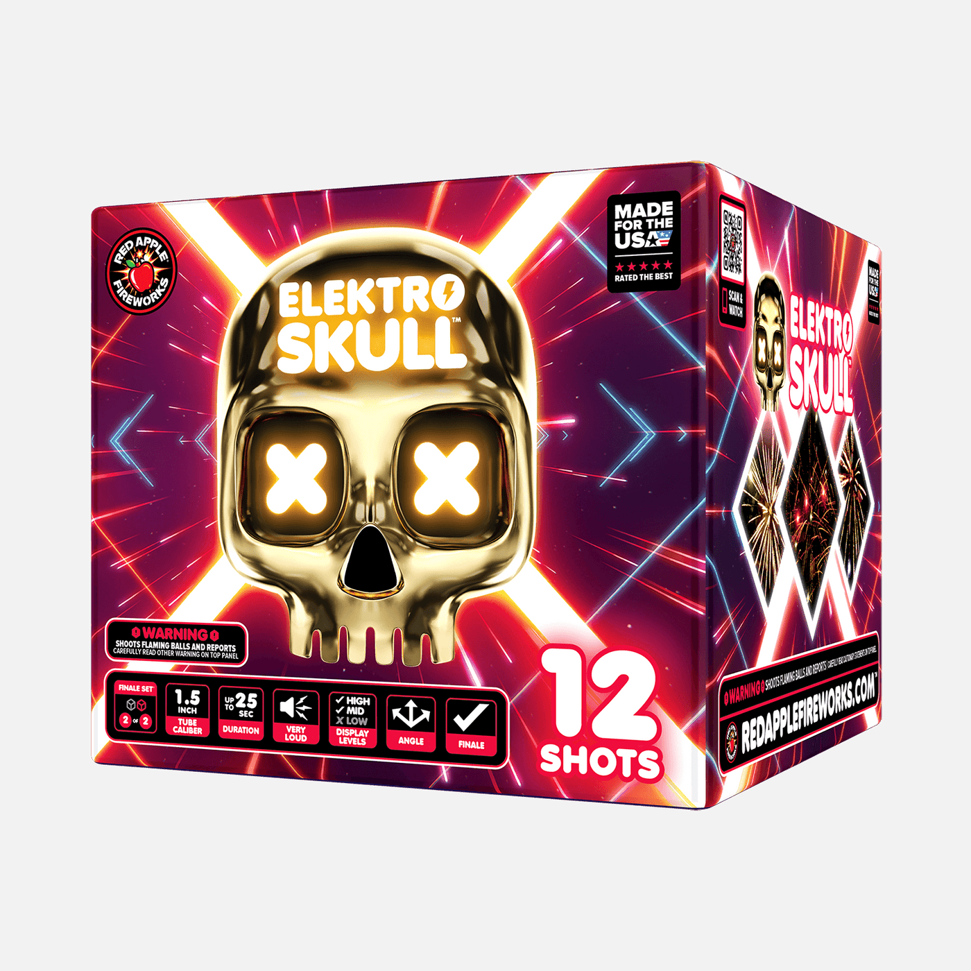 Electro Skull XL Aerial Finale Set – Red Apple Fireworks