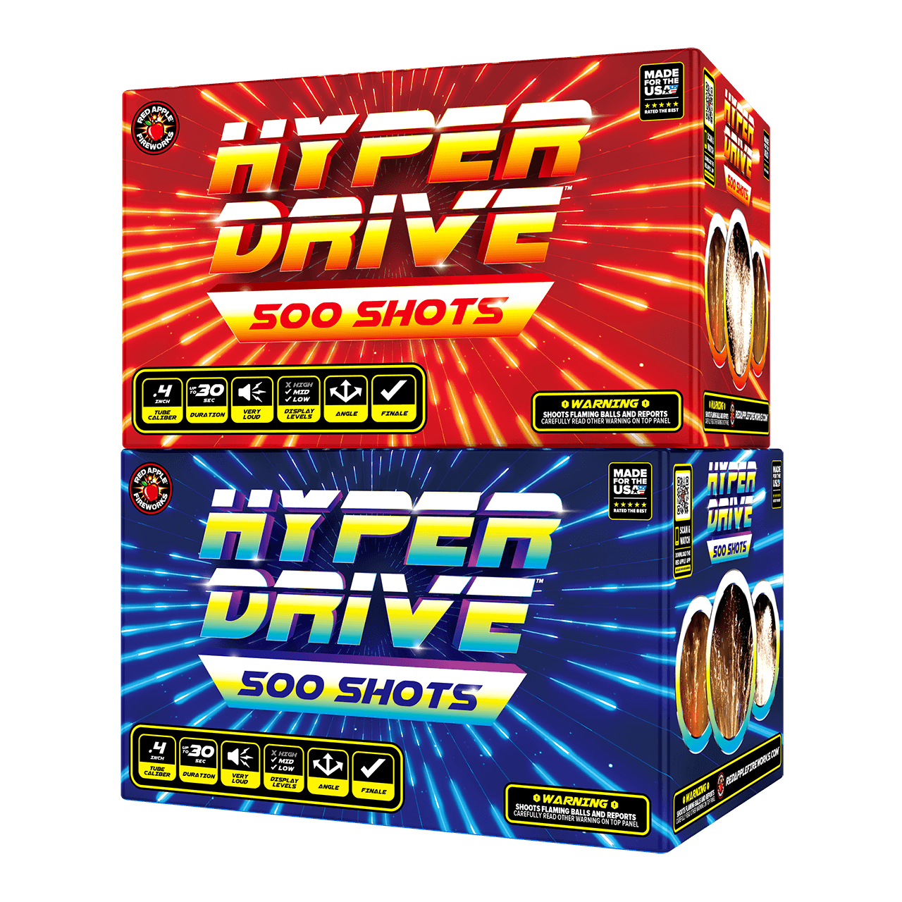 Buy Hyperdrive™ 500 Shot Barrage Finales™ Fireworks Online – Red Apple ...