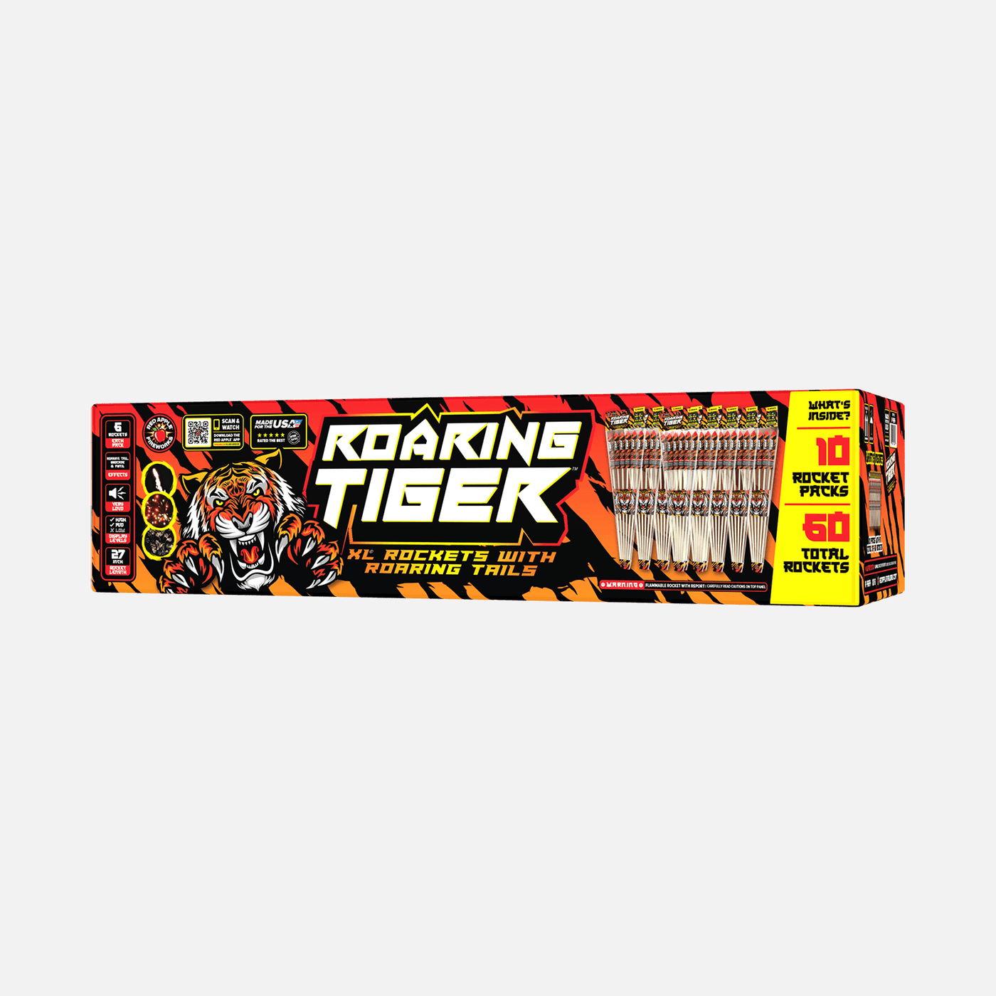 Roaring Tiger XL Rockets with Roaring Tails