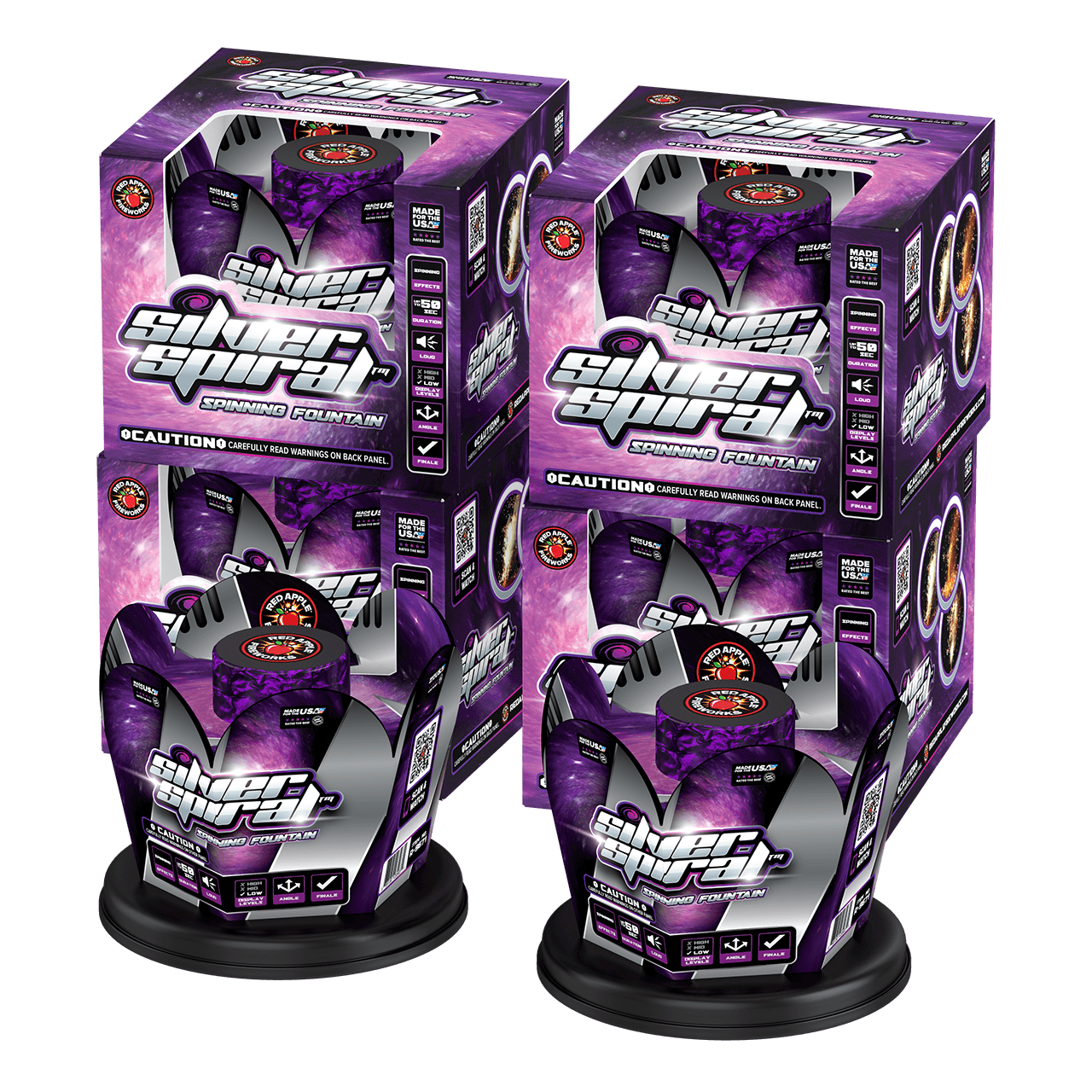 Buy Silver Spiral™ Firework Fountains Online – Red Apple® Fireworks