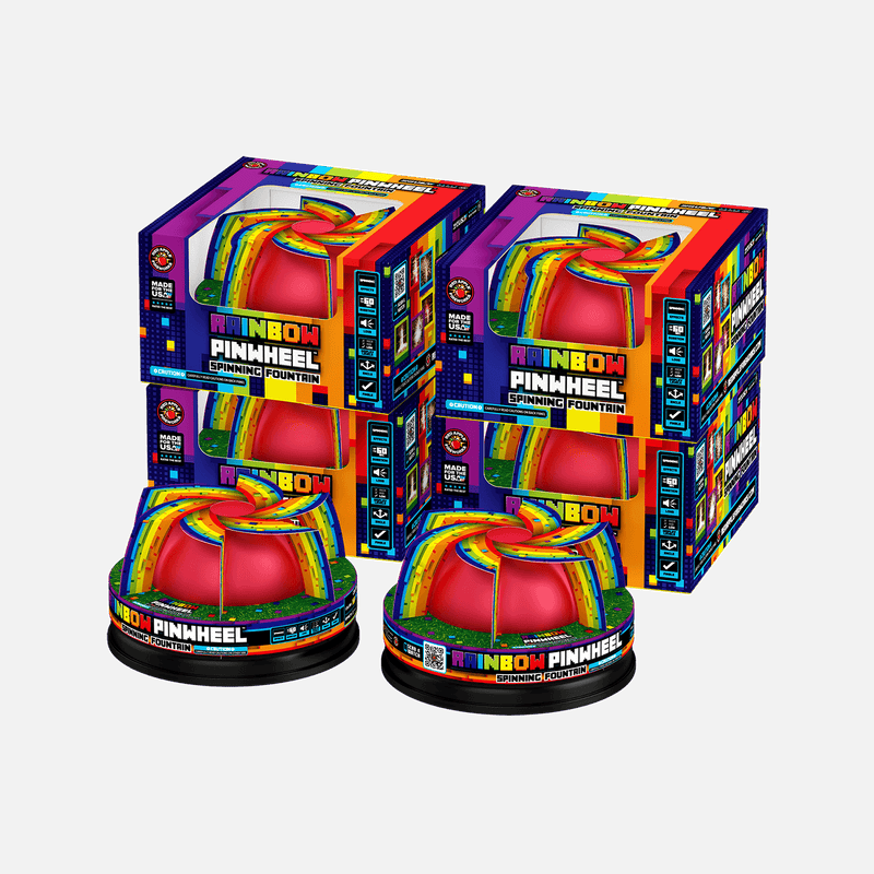 Buy Rainbow Pinwheel™ Fountain Fireworks Online