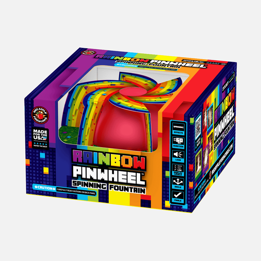 Buy Rainbow Pinwheel™ Fountain Fireworks Online