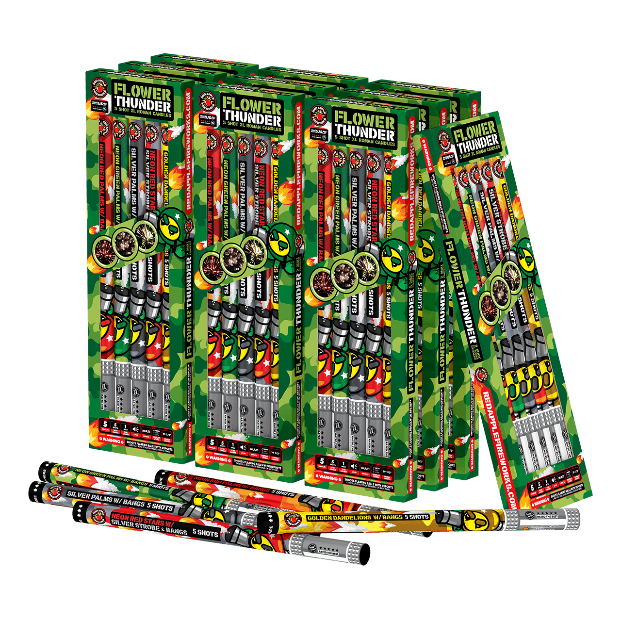 Buy Flower Thunder™ Roman Candle Fireworks Online – Red Apple® Fireworks