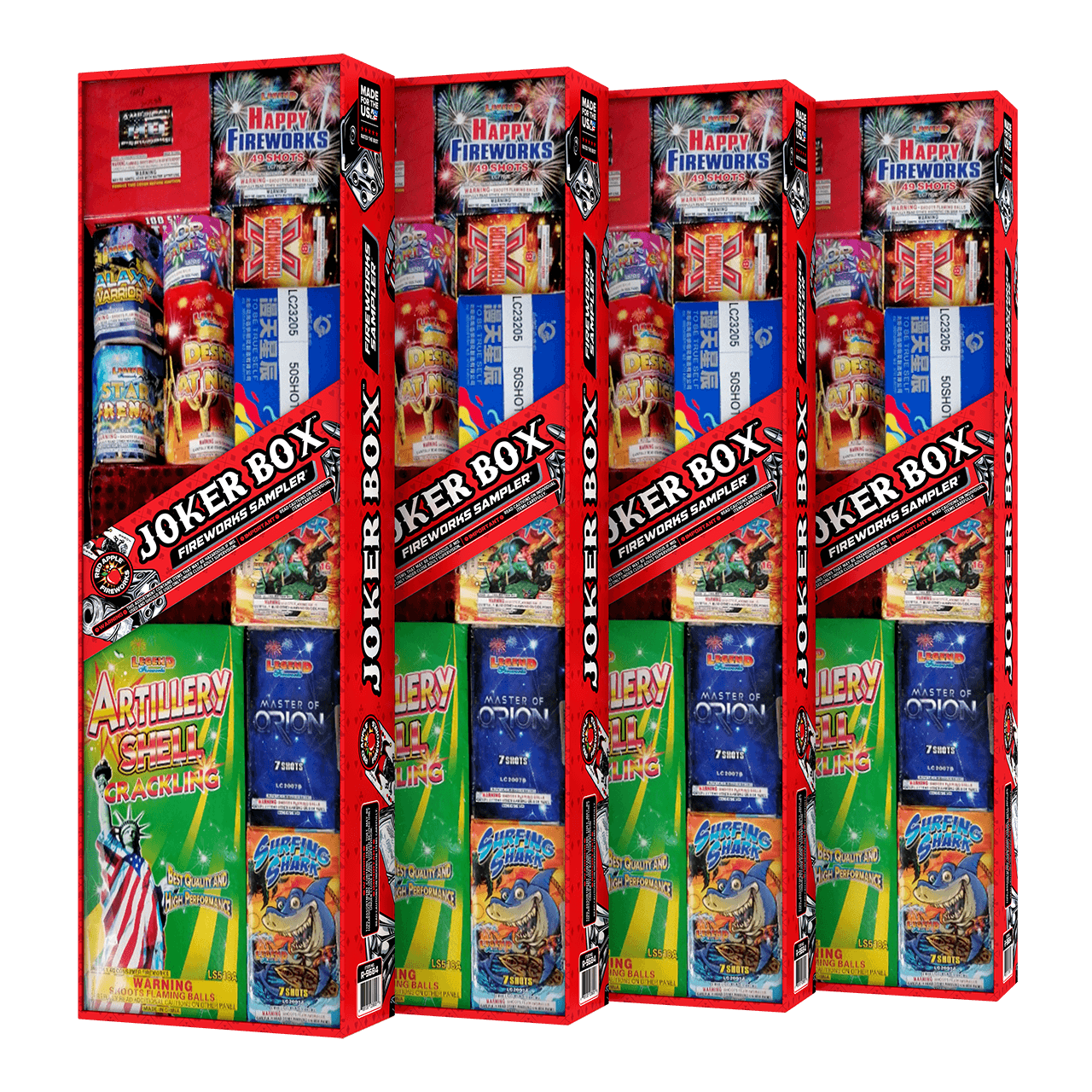 Buy Joker™ Box Fireworks Samplers® Online – Red Apple® Fireworks