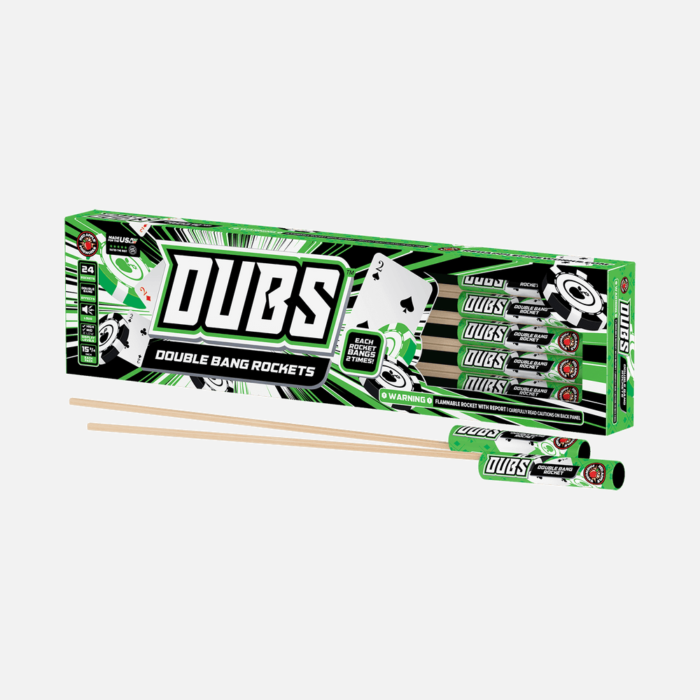 Dubs Double Bang Rockets – Red Apple Fireworks