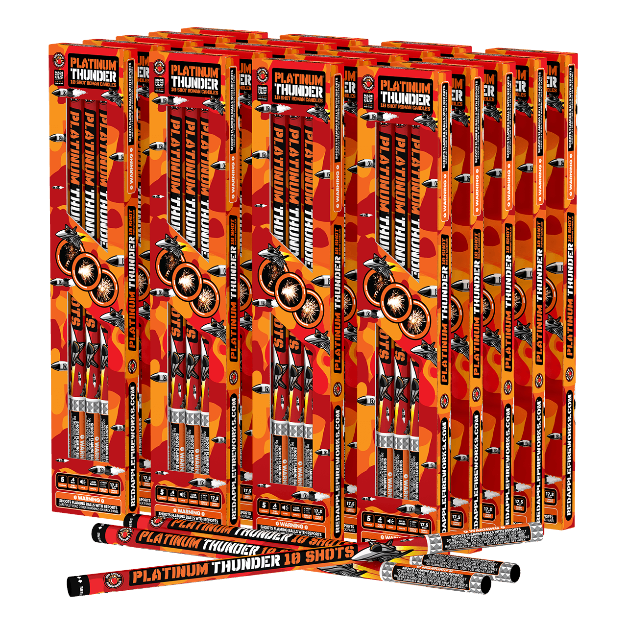 Buy Platinum® Thunder Roman Candle Fireworks Online – Red Apple® Fireworks