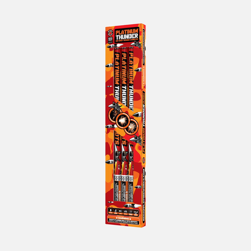 Buy Platinum® Thunder Roman Candle Fireworks Online