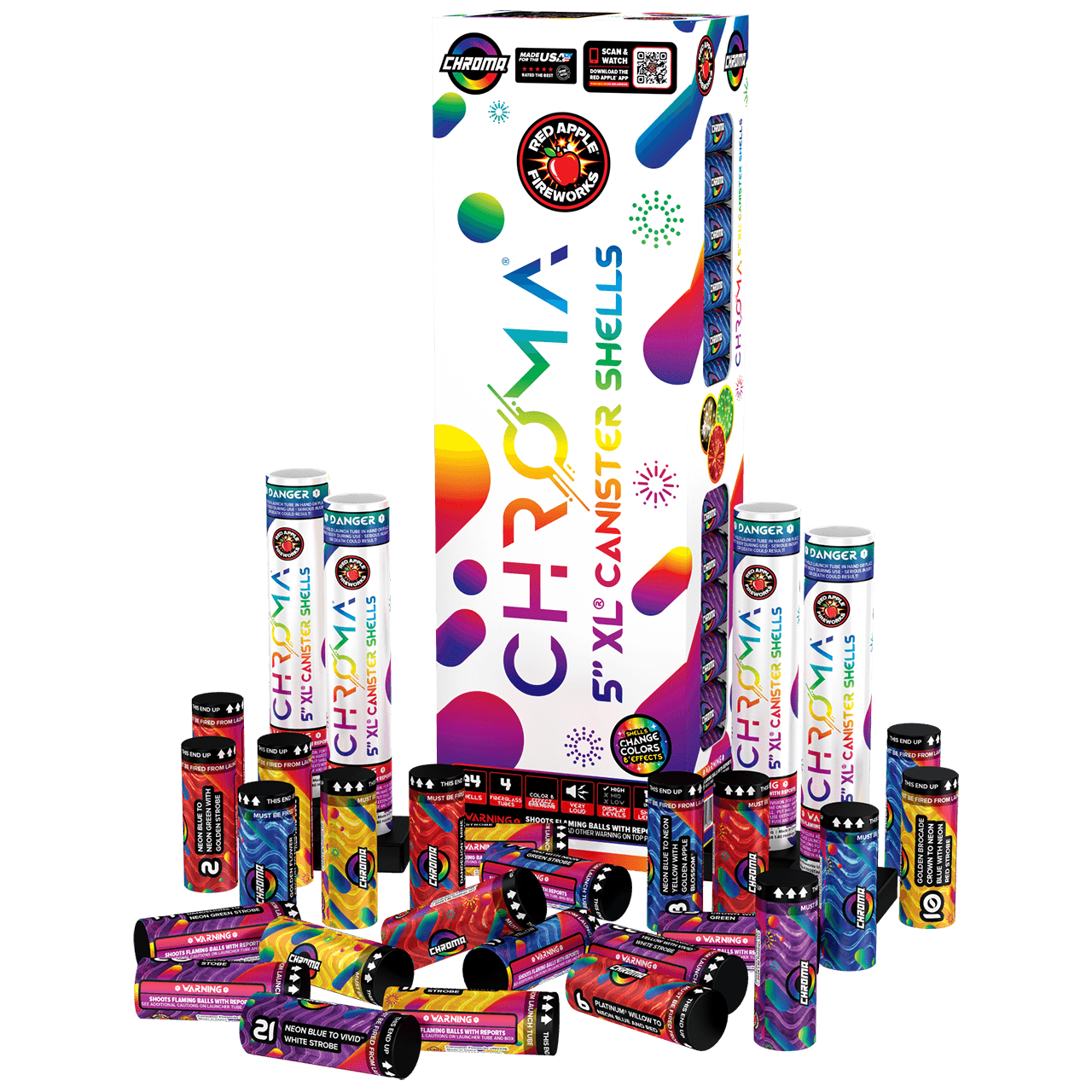 Buy Chroma® Color-Changing 5 Inch XL® Canister Shell Fireworks Online ...