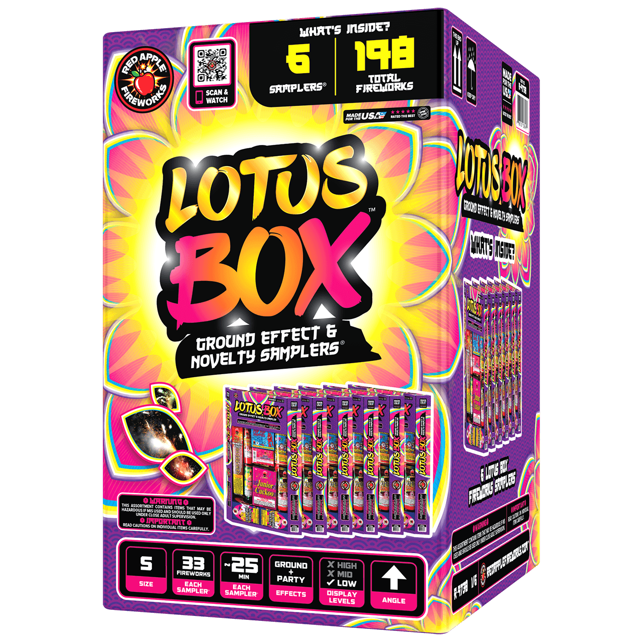 Buy Lotus Box™ Fireworks Samplers® Online – Red Apple® Fireworks