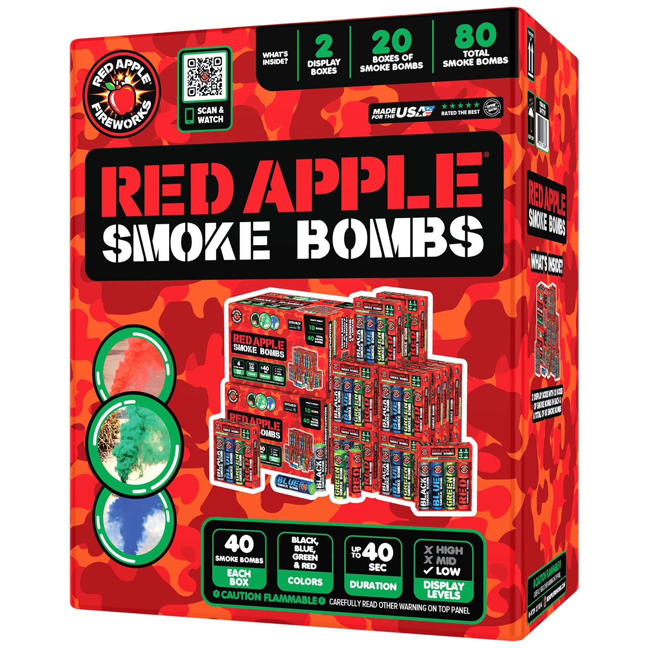 Buy Red Apple® Fireworks Smoke Bombs Online