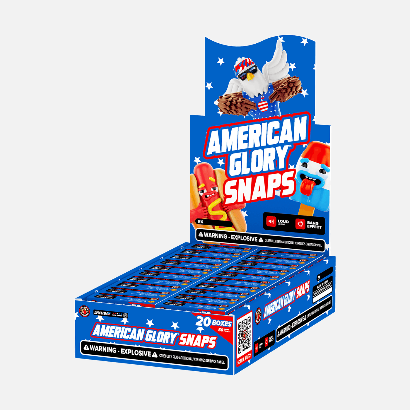 Buy American Glory Snaps Box Fireworks Online
